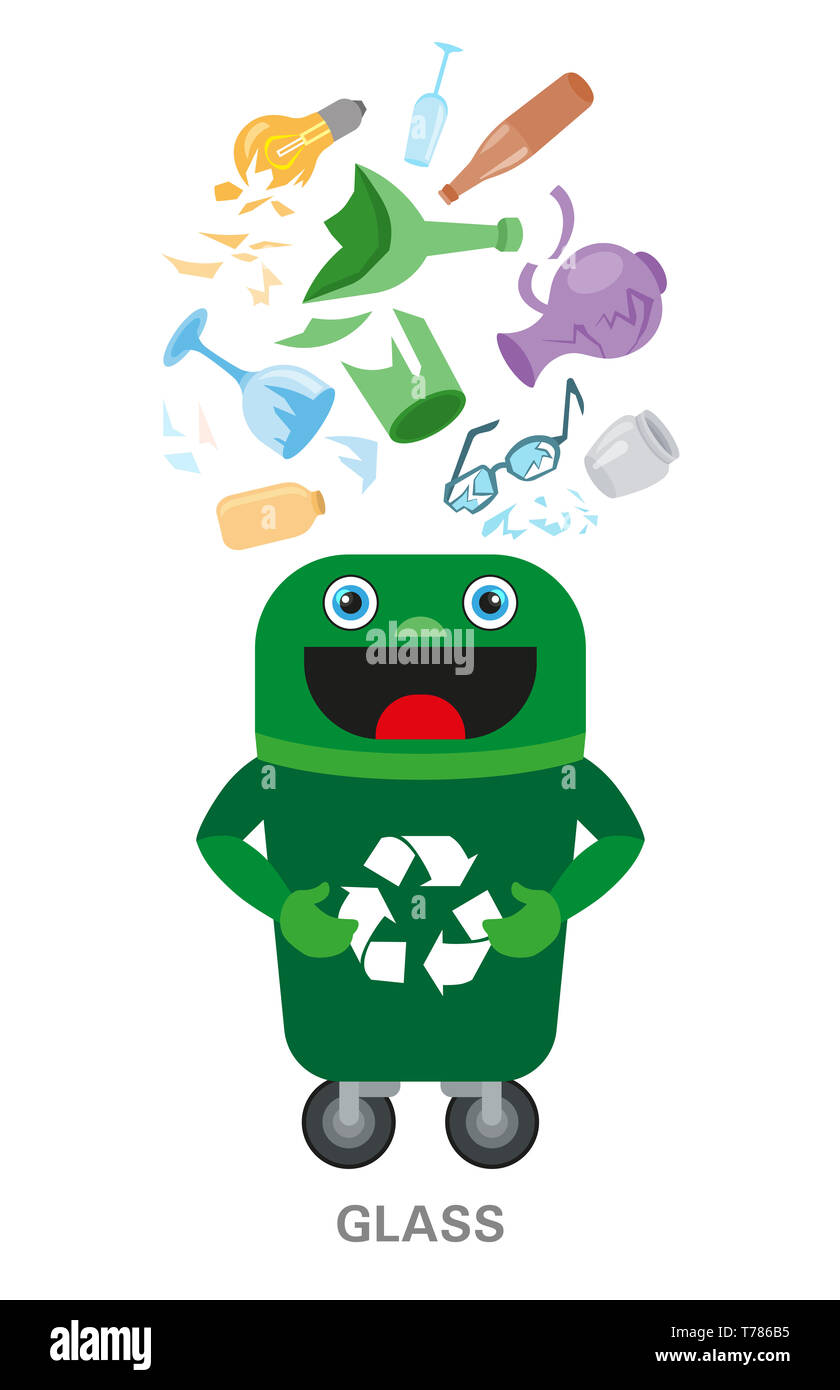 Recycling symbol different types Cut Out Stock Images & Pictures - Alamy