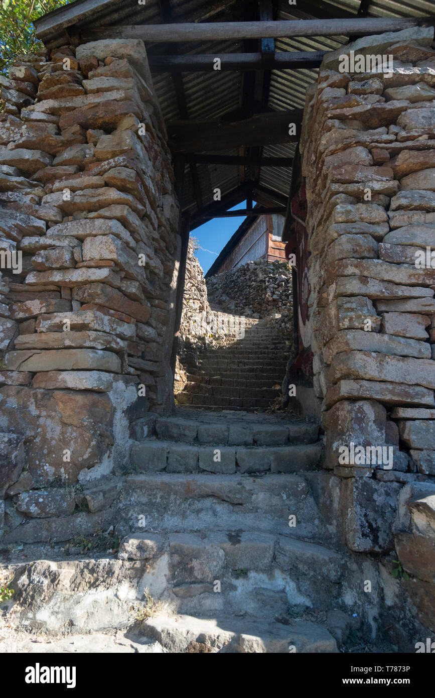 Village entrance gate at Khonoma Village,Nagaland,India,Asia Stock ...