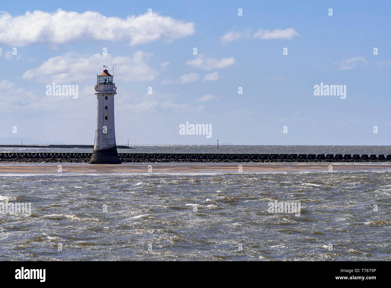 Perch Rock lighthouse New Brighton Stock Photo - Alamy