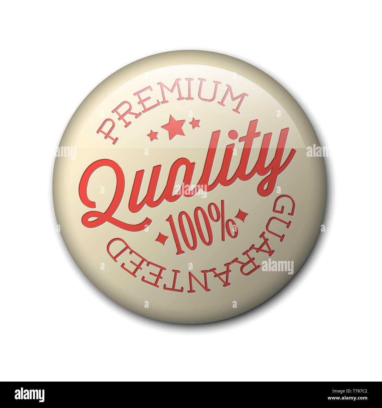 Vector retro premium quality red detailed badge Stock Vector Image ...