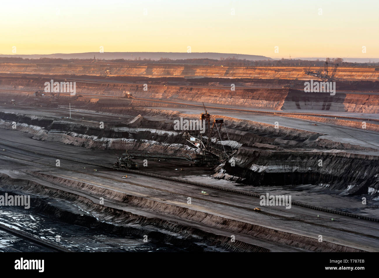 Brown coal mine Garzweiler of RWE Power Stock Photo - Alamy