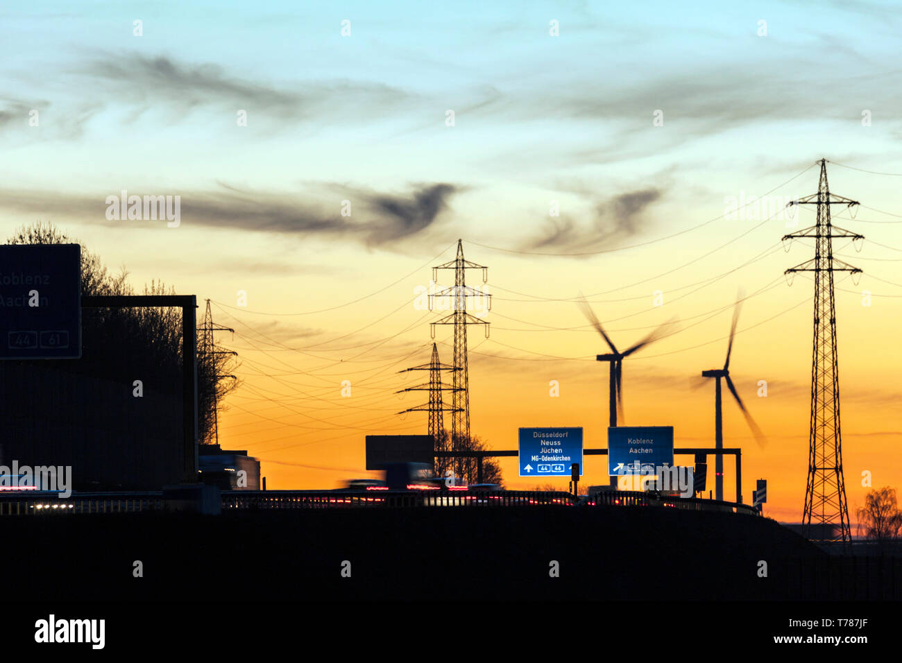 Autobahn in germany dusk hi-res stock photography and images - Alamy