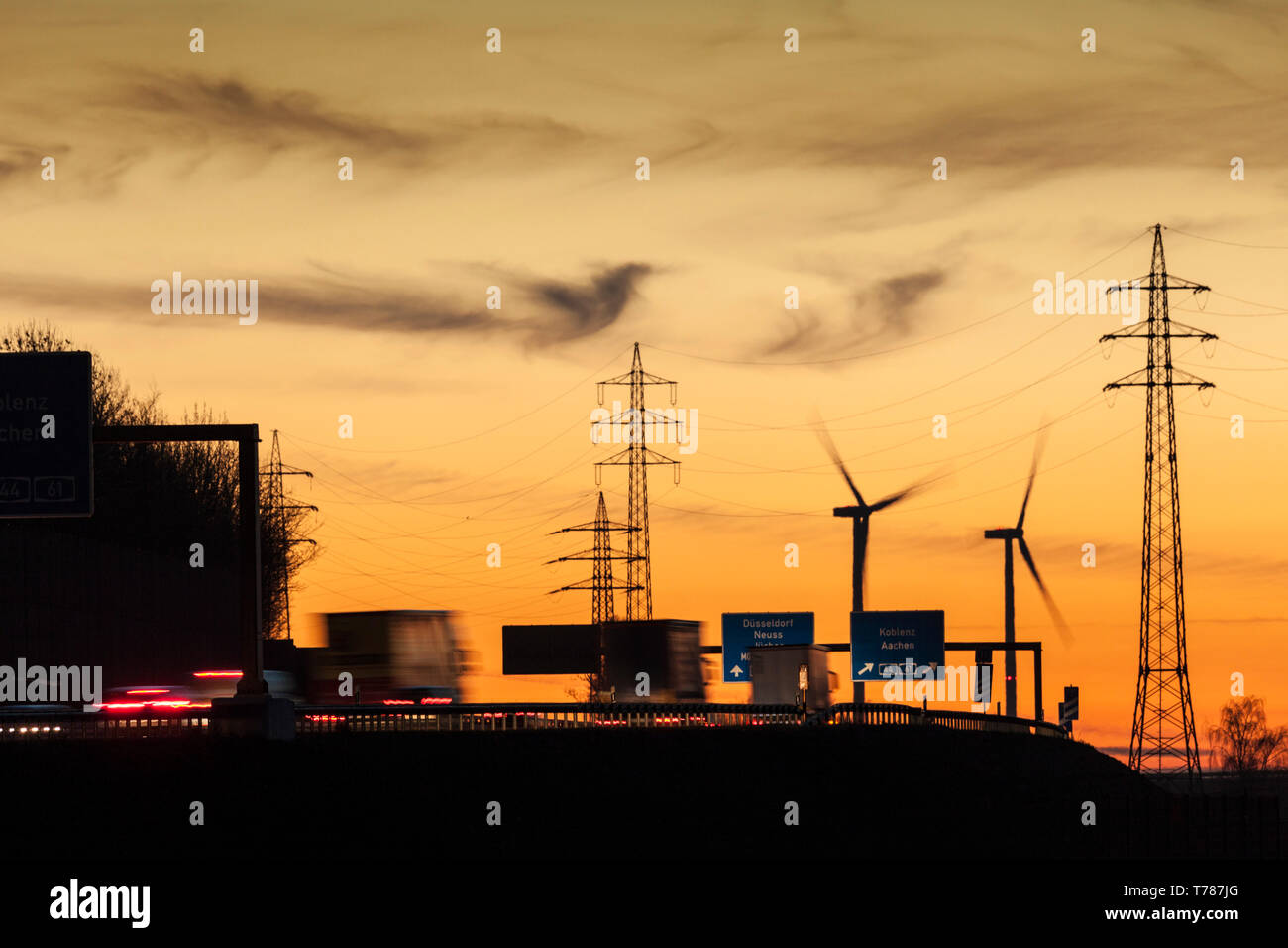 Autobahn in germany dusk hi-res stock photography and images - Alamy