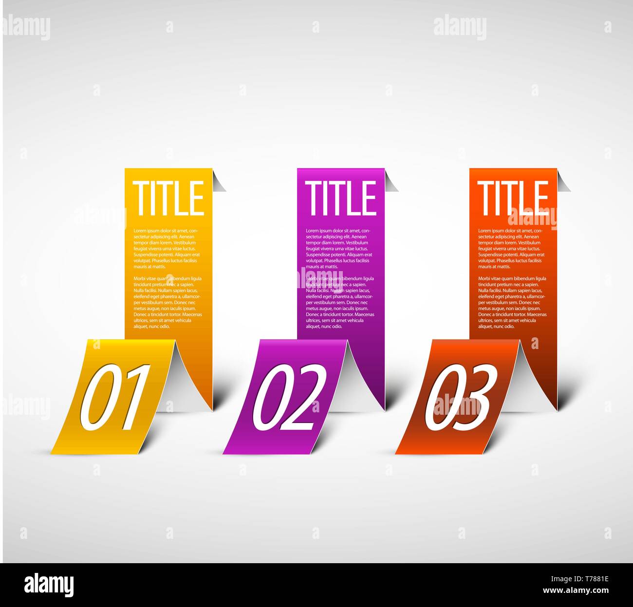 Vector white Paper Progress background / product choice or versions ...