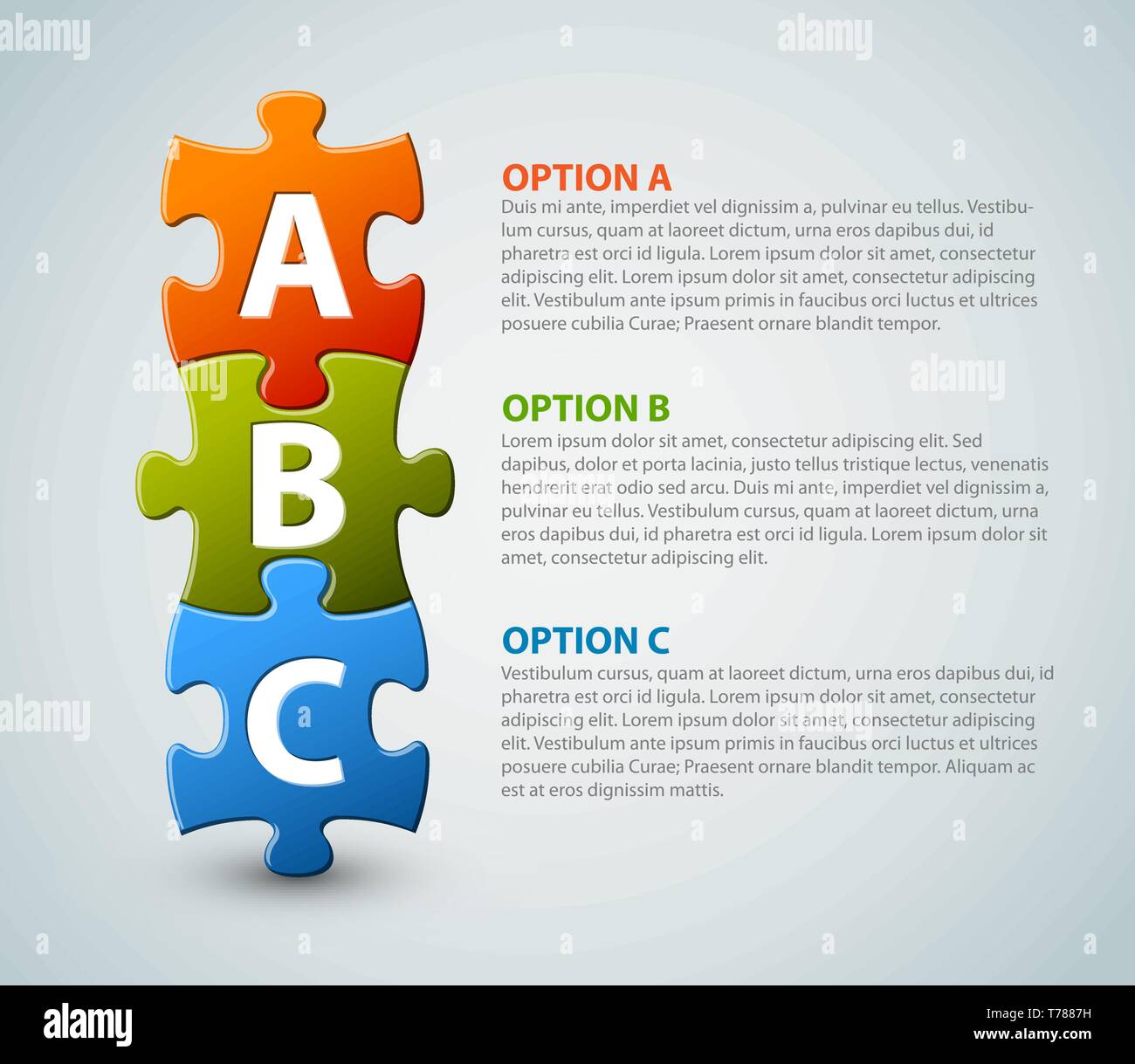 ABC - vector progress icons for three steps Stock Vector Image & Art ...