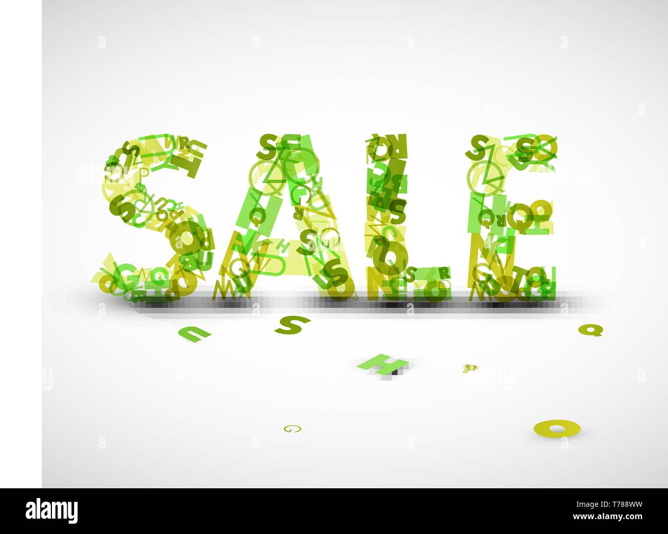 Sale text made colorful Stock Vector Images - Alamy