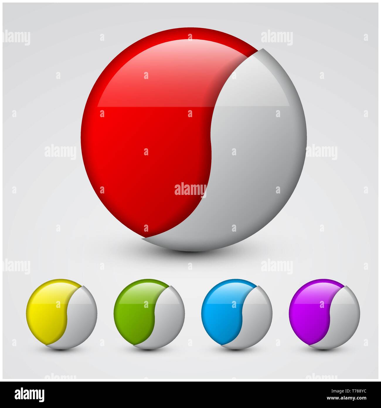 Colorful abstract 3D shape on light background Stock Vector Image & Art ...