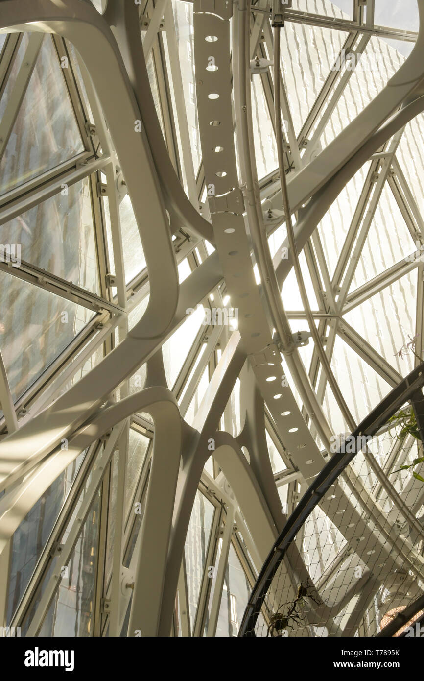 Amazon Spheres, glass domes built by Amazon.com, downtown Seattle ...