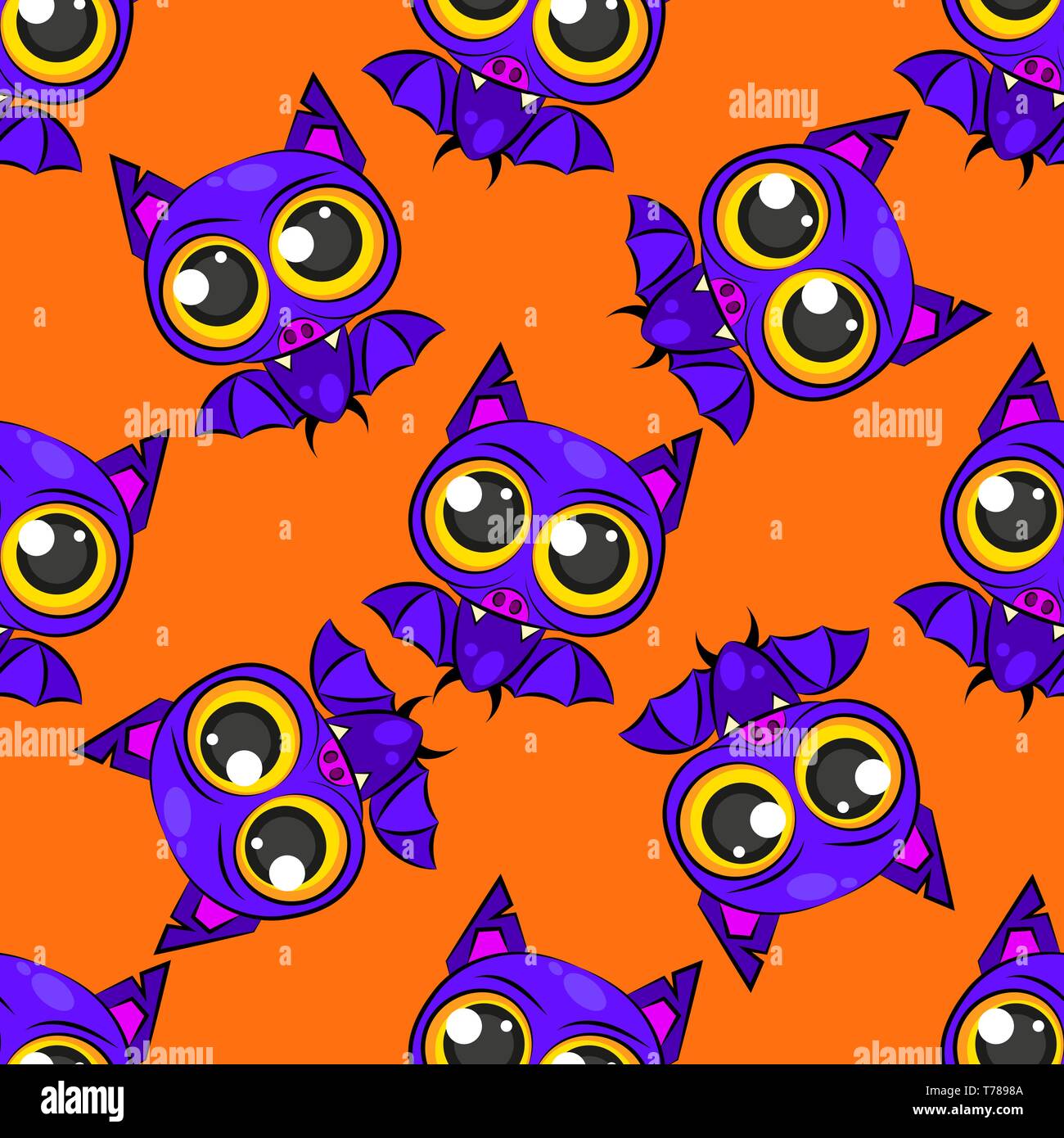 Seamless bat pattern for Halloween .Vector illustration for your needs ...