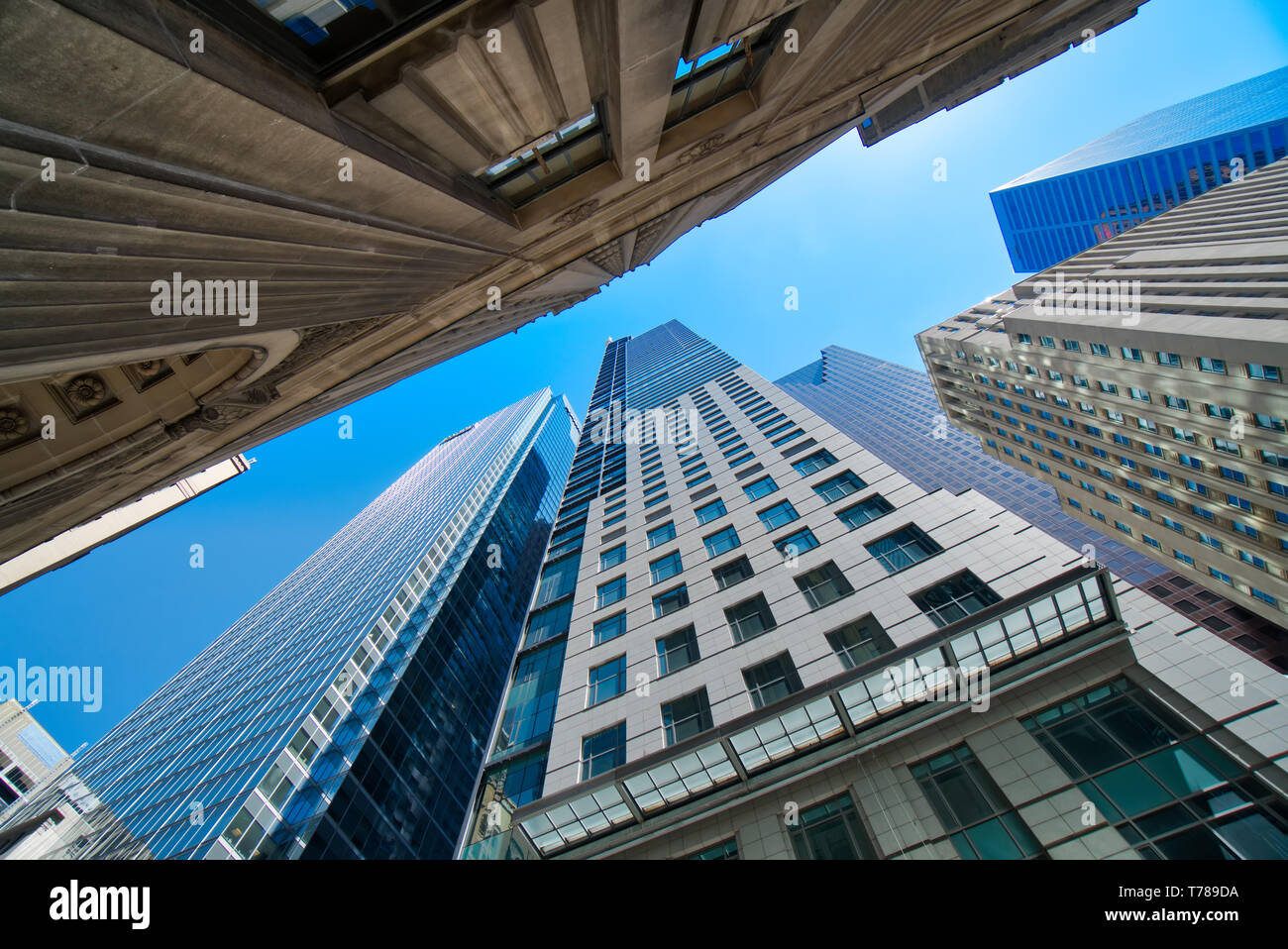 Scenic Toronto financial district skyline in city downtown Stock Photo ...