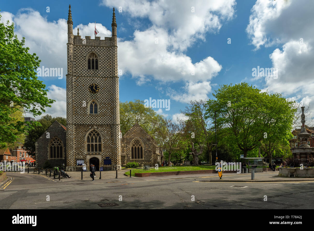Reading, Berkshire, UK, England 29 April 2019. Reading Minster of St ...