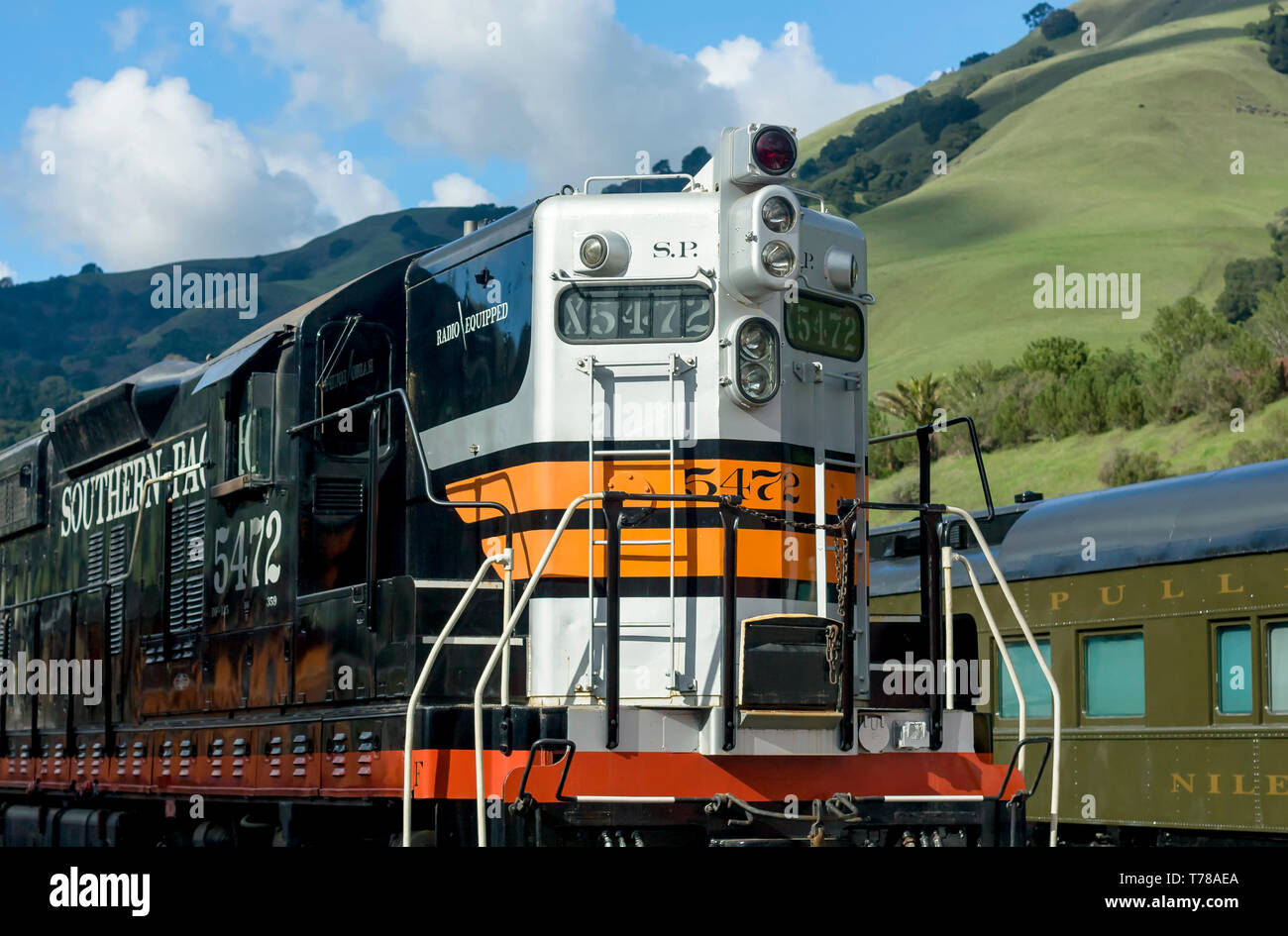 Niles Canyon Train Yard, NILES, CA – APRIL 11, 2011: Niles Canyon Train ...