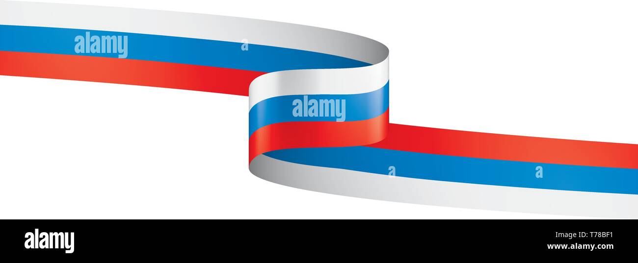 Russia flag, vector illustration on a white background Stock Vector ...