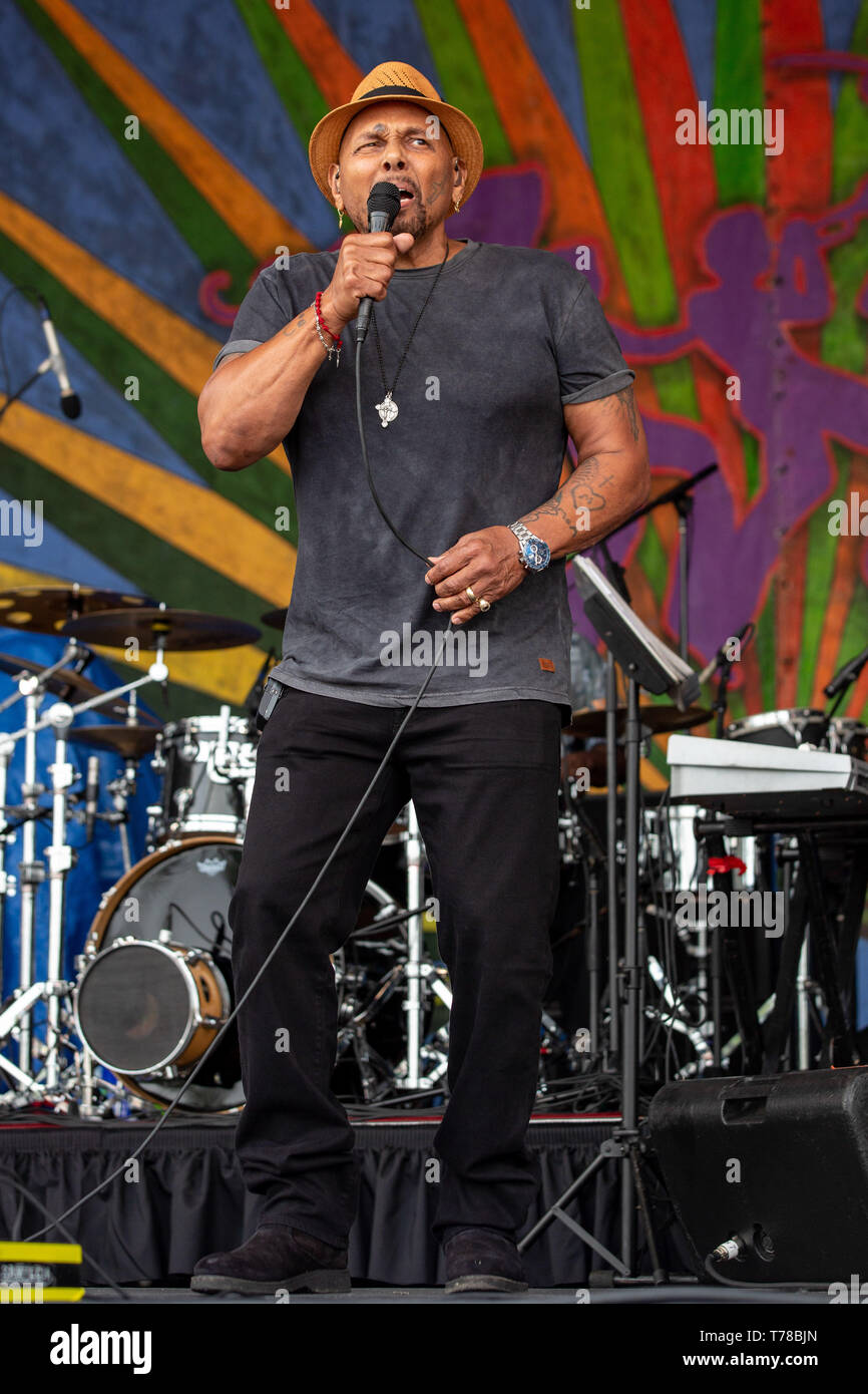 May 4, 2019 - New Orleans, Louisiana, U.S - Singer AARON NEVILLE during ...