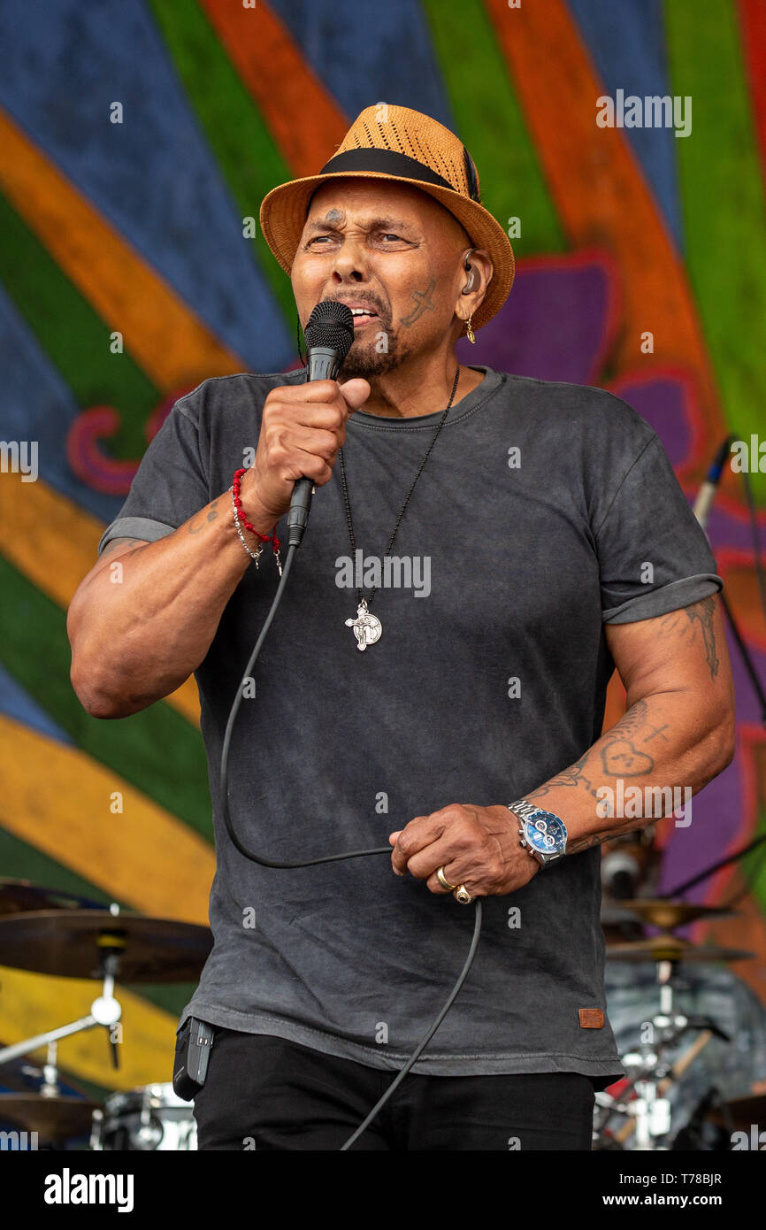 May 4, 2019 - New Orleans, Louisiana, U.S - Singer AARON NEVILLE during ...