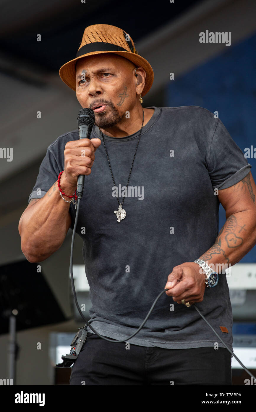 May 4, 2019 - New Orleans, Louisiana, U.S - Singer AARON NEVILLE during ...