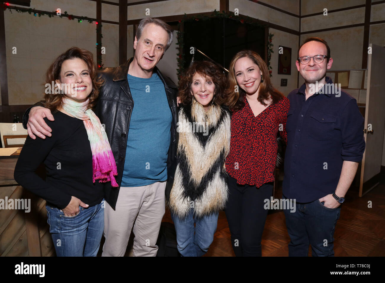 Stars visit the cast of Smart Blonde backstage at the 59 E 59 Theaters ...