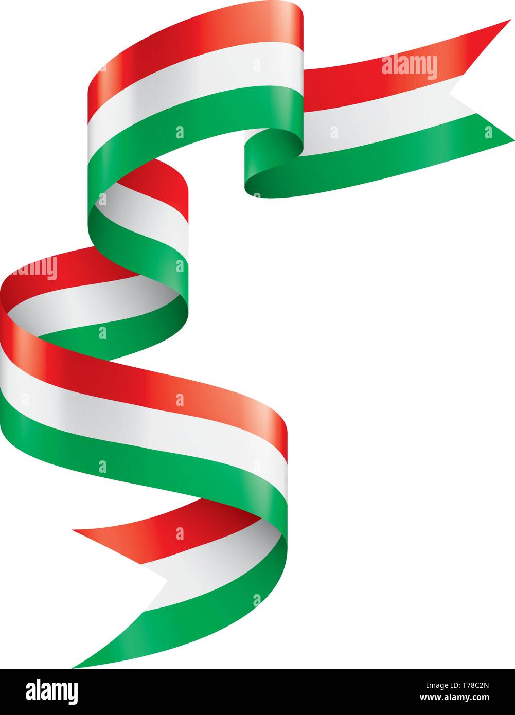 Hungary flag, vector illustration on a white background Stock Vector ...