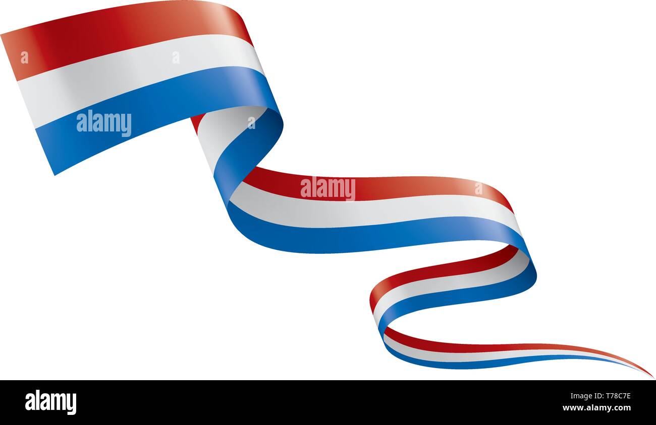 Netherlands flag, vector illustration on a white background Stock ...