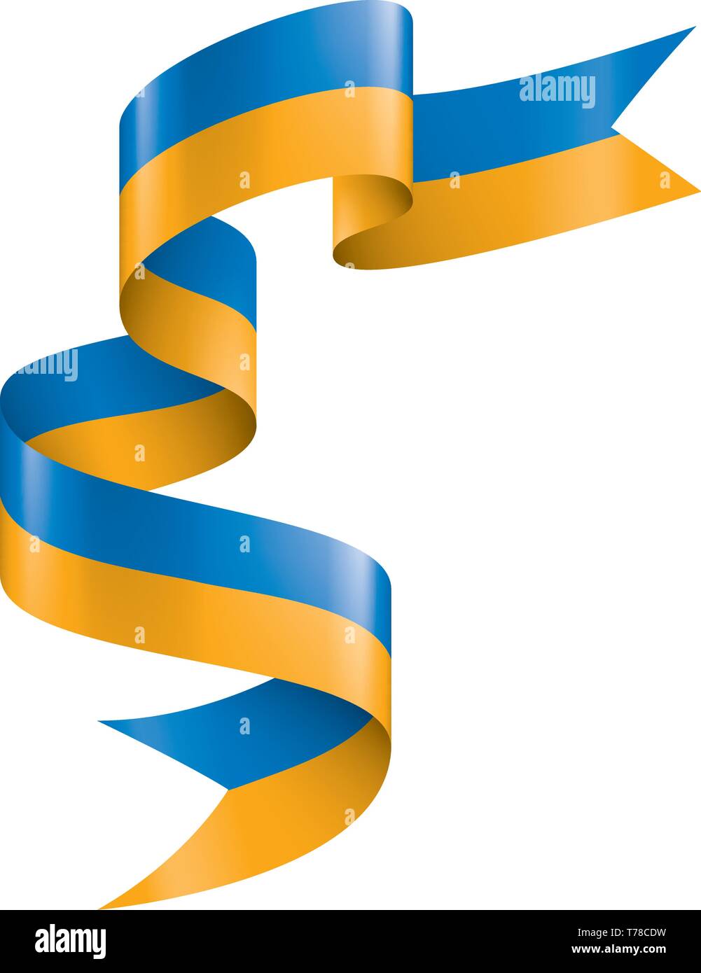 Ukraine flag ribbon hi-res stock photography and images - Alamy