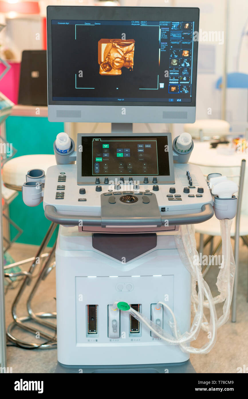 Monitor Pregnancy Ultrasound Ultrasonic Examination Stock Photos ...