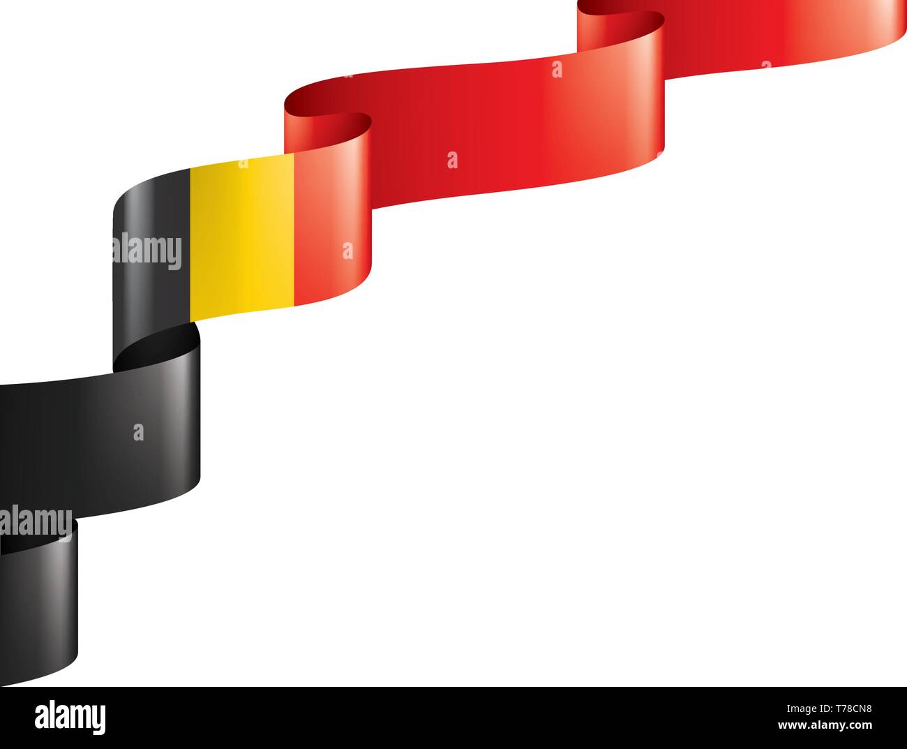 Belgium flag, vector illustration on a white background Stock Vector ...