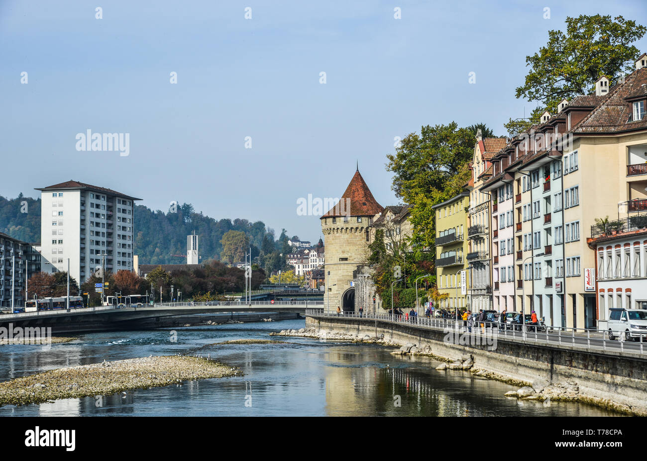Lucerne, Switzerland - Oct 23, 2018. Historic building in Lucerne ...