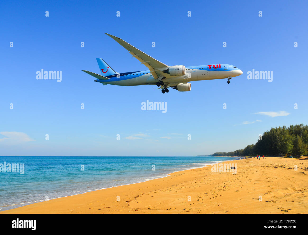 Phuket, Thailand - Apr 4, 2019. TUI Airways Boeing 787-9 Dreamliner (G ...