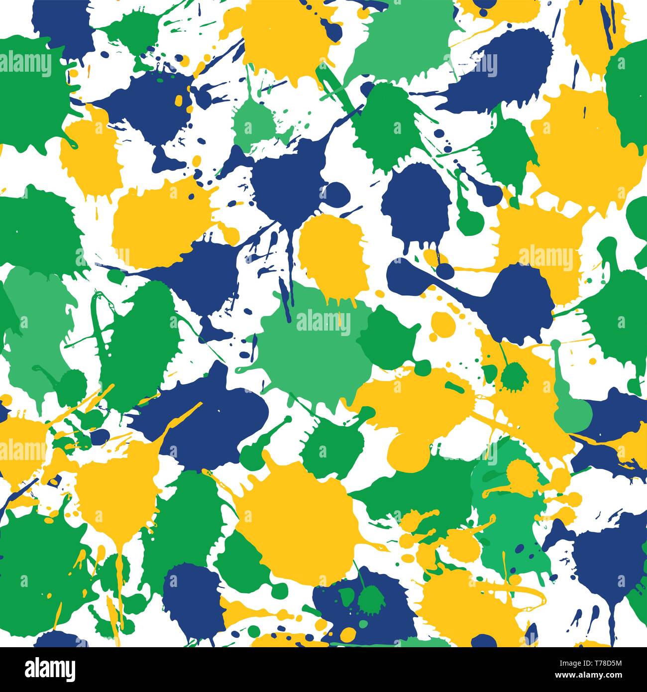Splodge green paint and brush Stock Vector Images - Alamy