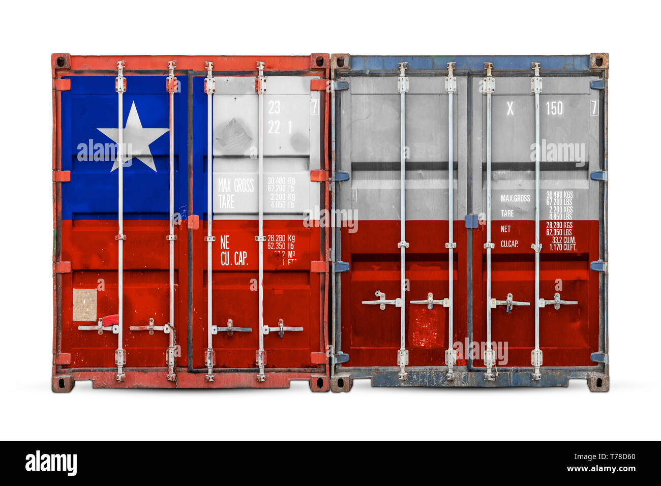 The concept of Chile export-import and national delivery of goods ...
