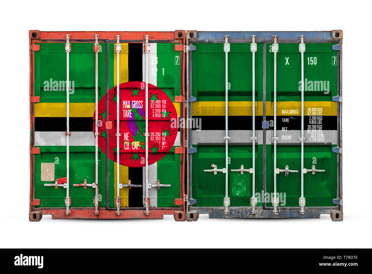 The concept of Dominica export-import and national delivery of goods ...