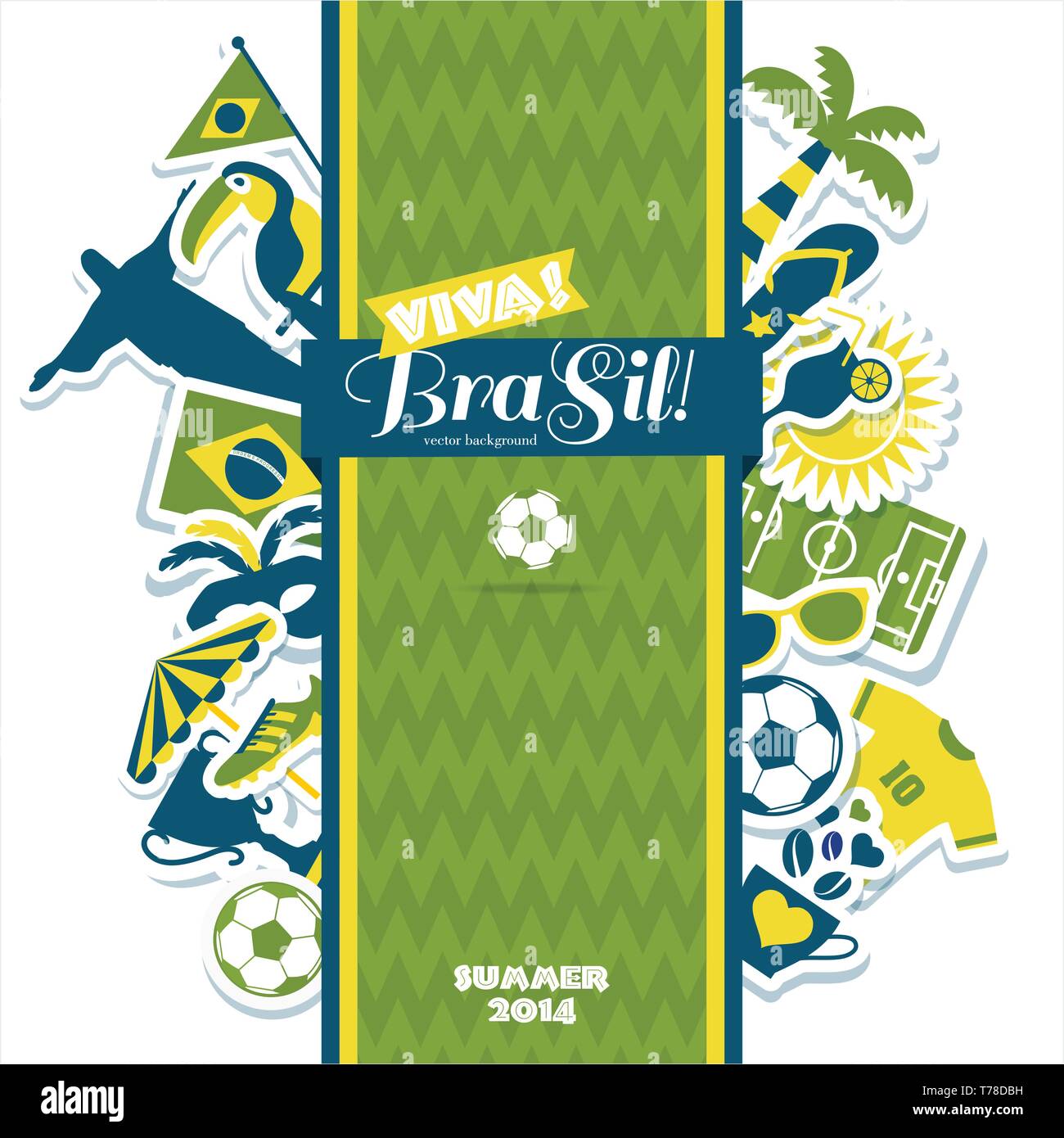 Brazilian beach football player Stock Vector Images - Alamy