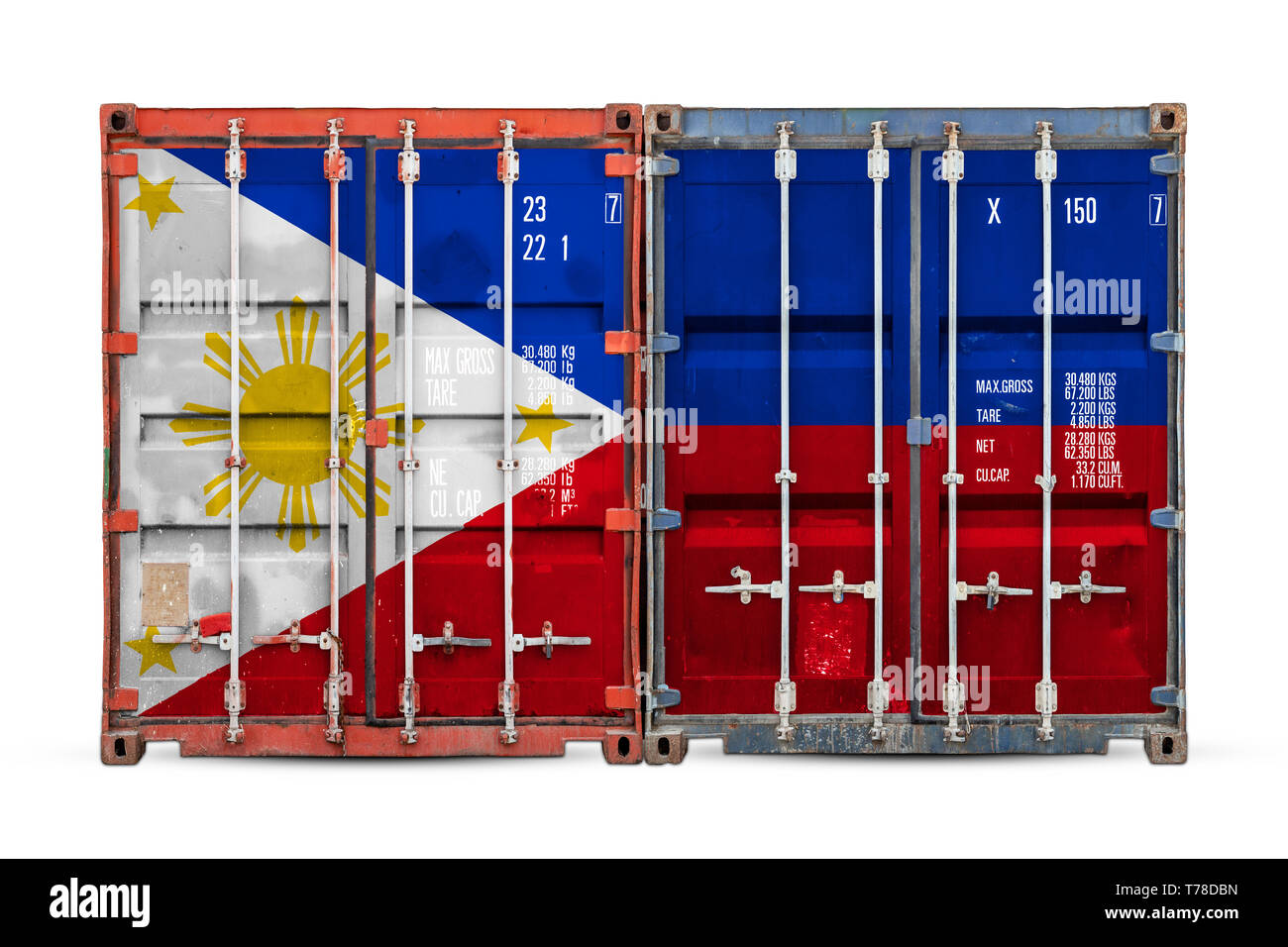 The concept of Philippines export-import and national delivery of goods ...