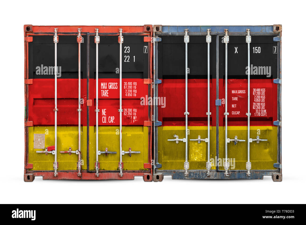 The concept of Germany export-import and national delivery of goods ...