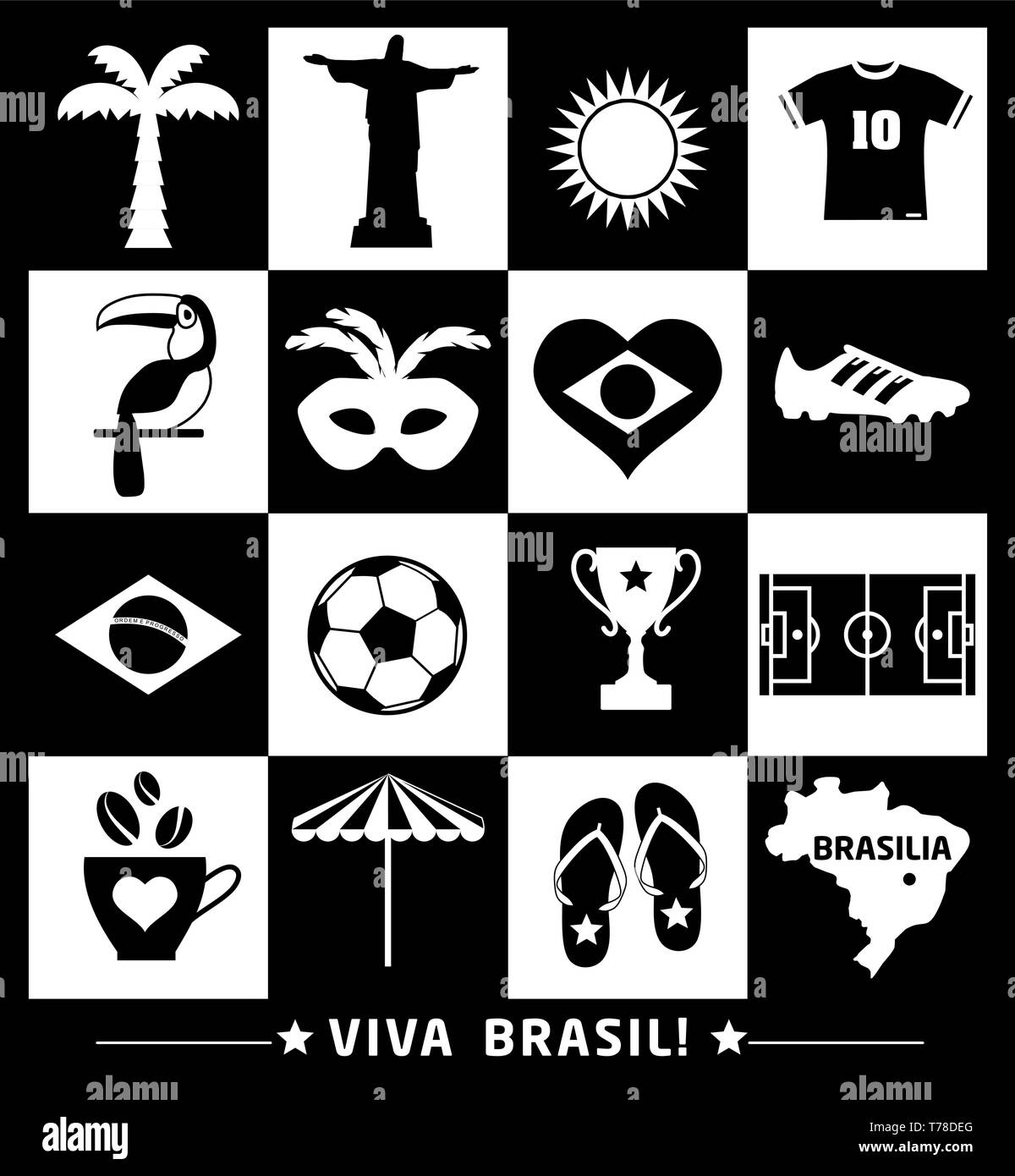 Vector Illustration of Brazil Stock Vector Image & Art - Alamy