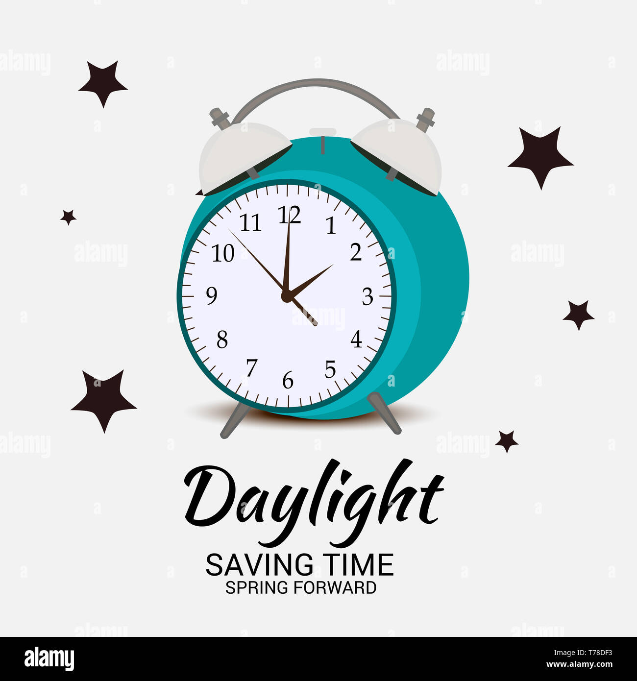 Vector illustration of a Banner for Change your clocks message for ...