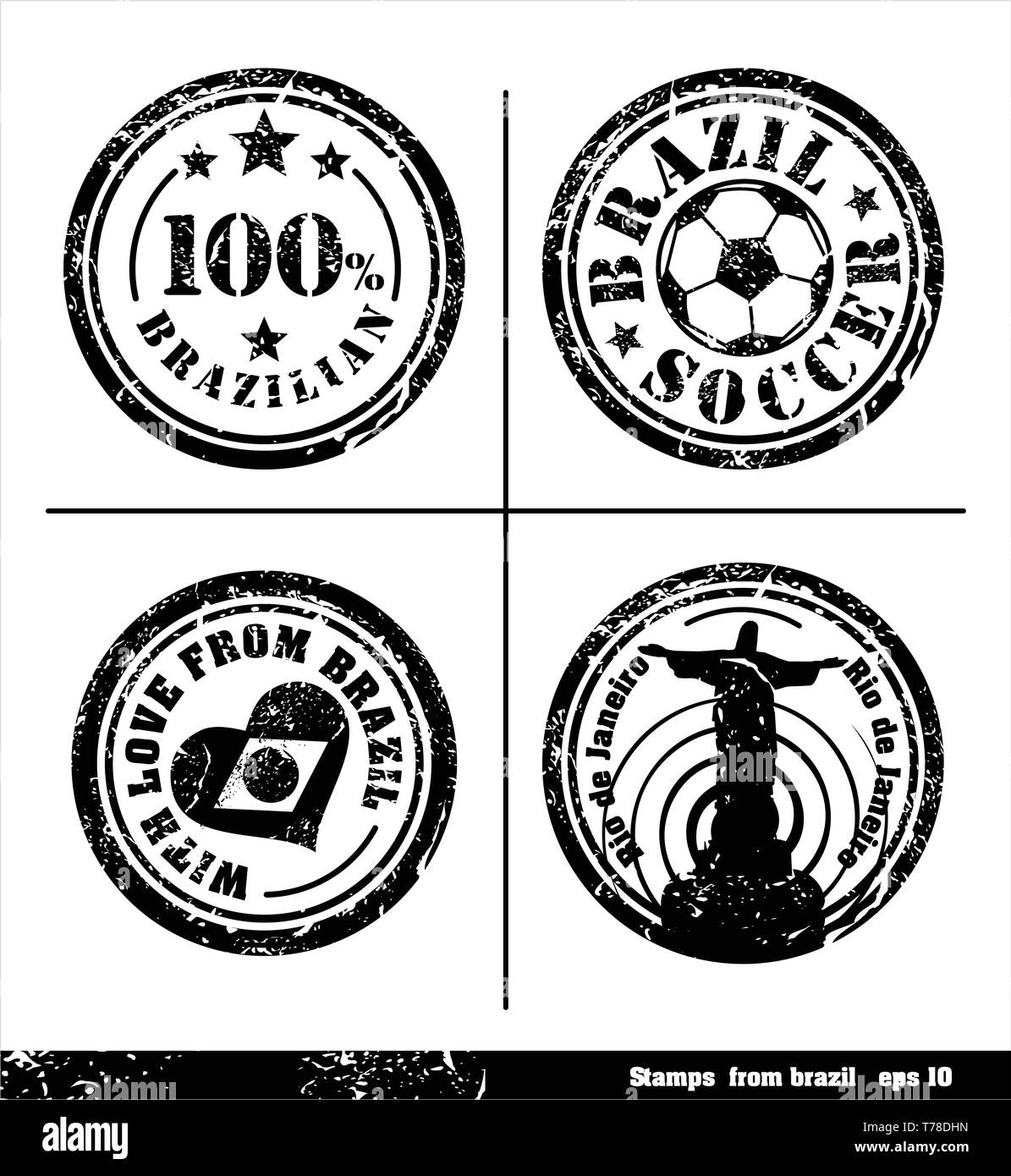 Postage stamp brazil brasil hi-res stock photography and images - Alamy