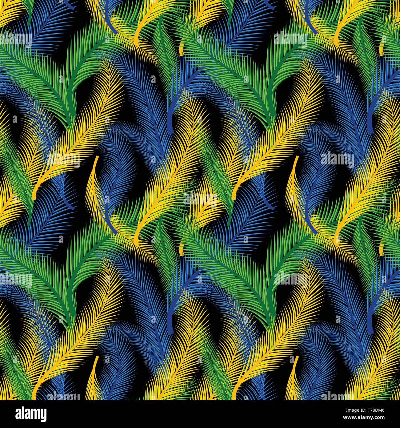 The Brazilian background from feathers in the Brazilian ethnic color ...
