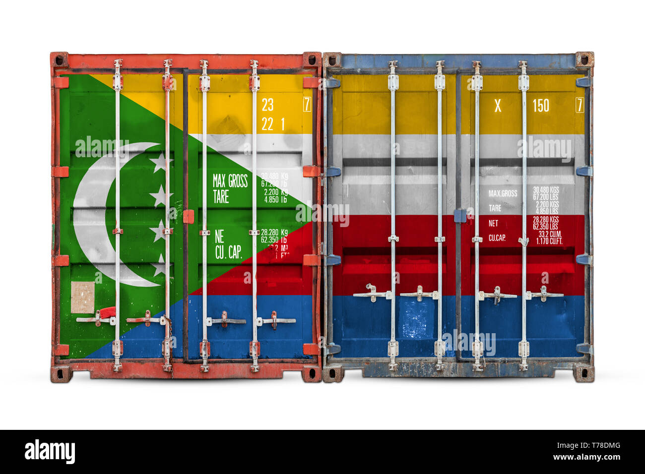 The concept of Comoros export-import and national delivery of goods ...