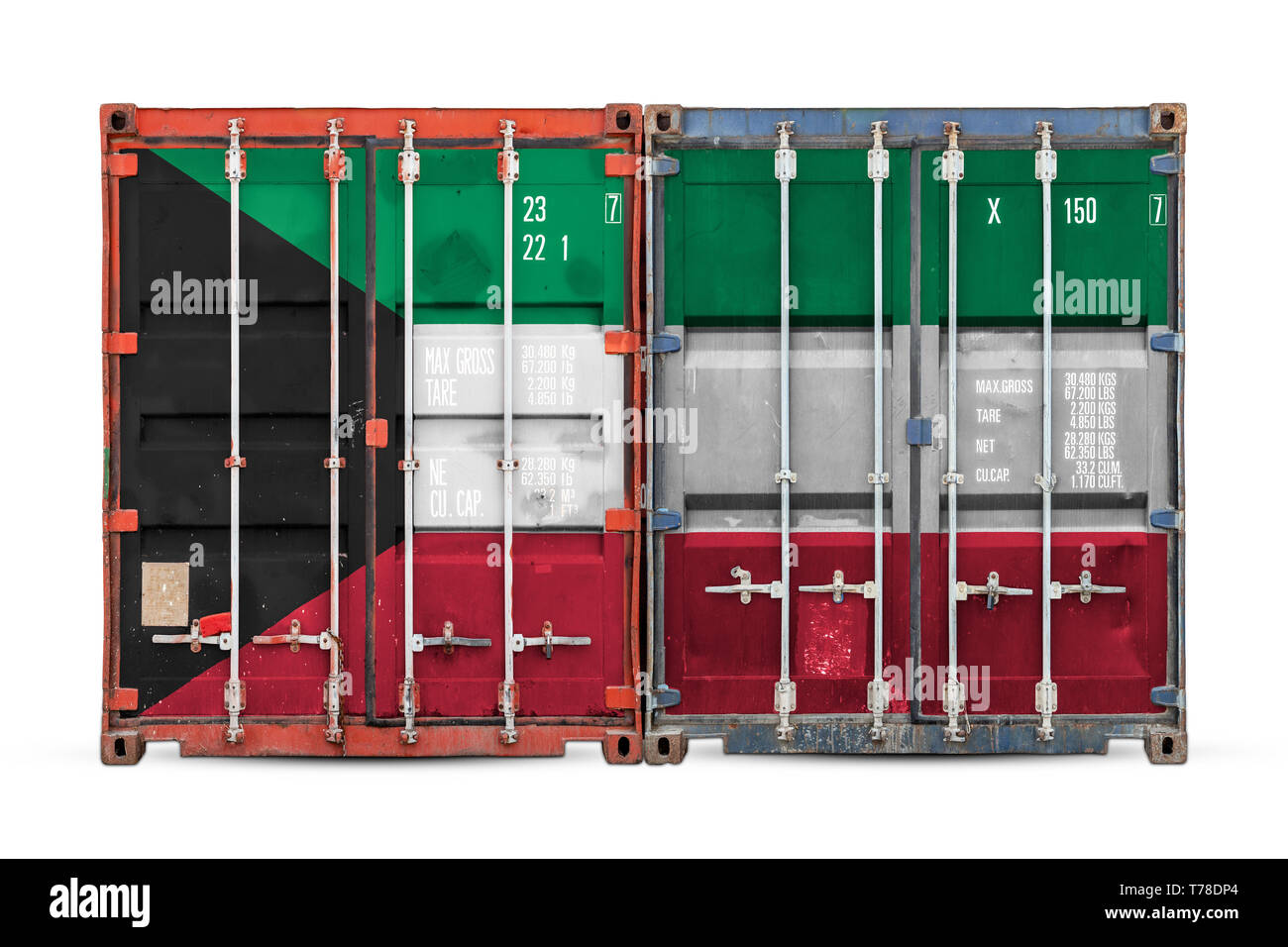 The concept of Kuwait export-import and national delivery of goods ...