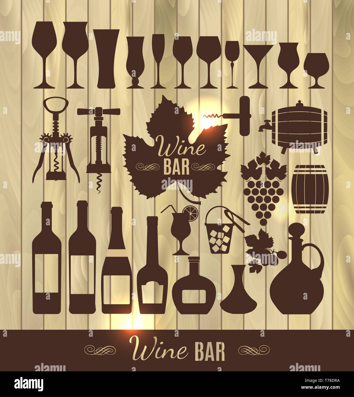 Wine set icon Stock Vector Image & Art - Alamy