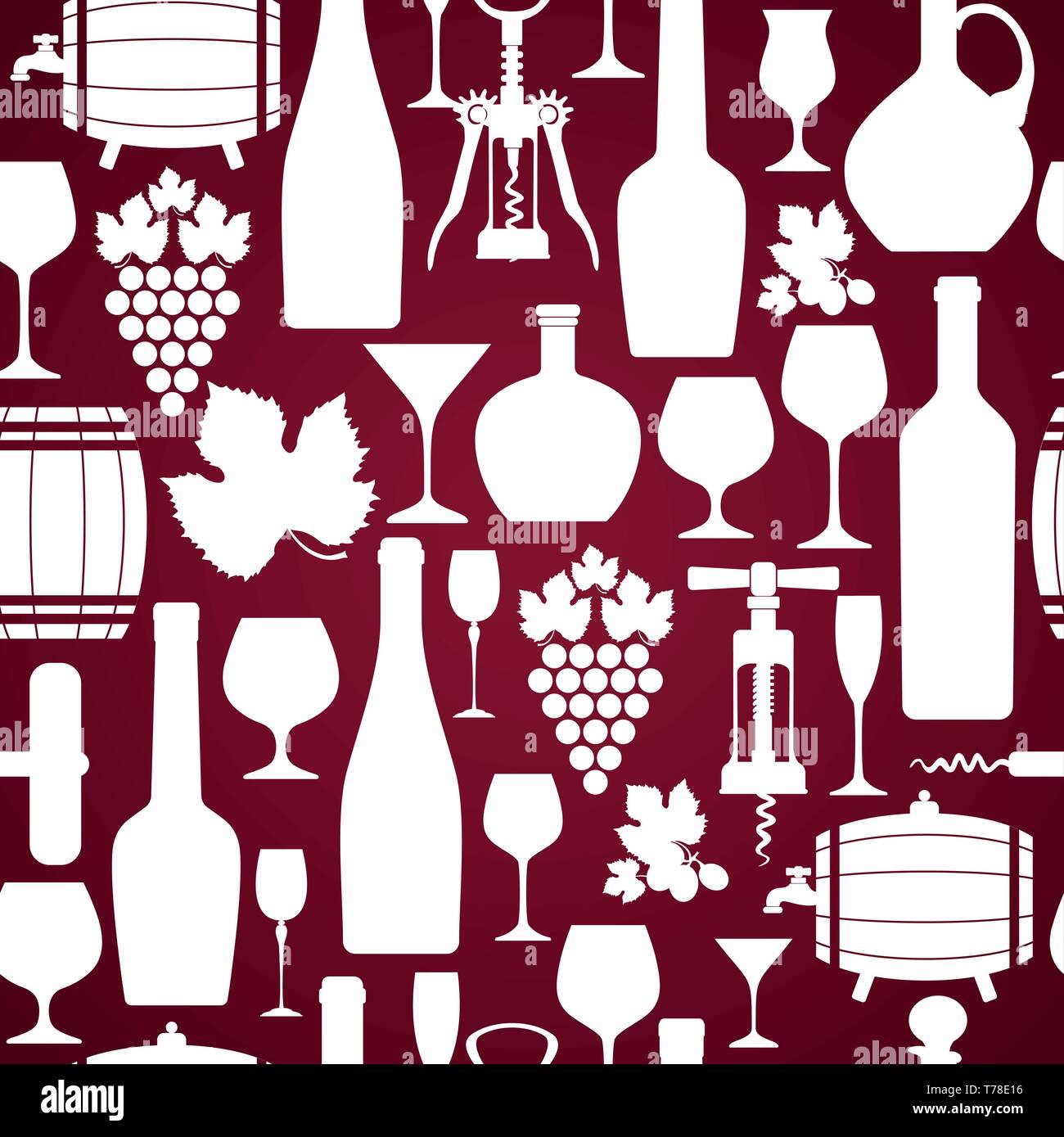 Wine seamless design pattern. Vector stock illustration Stock Vector ...