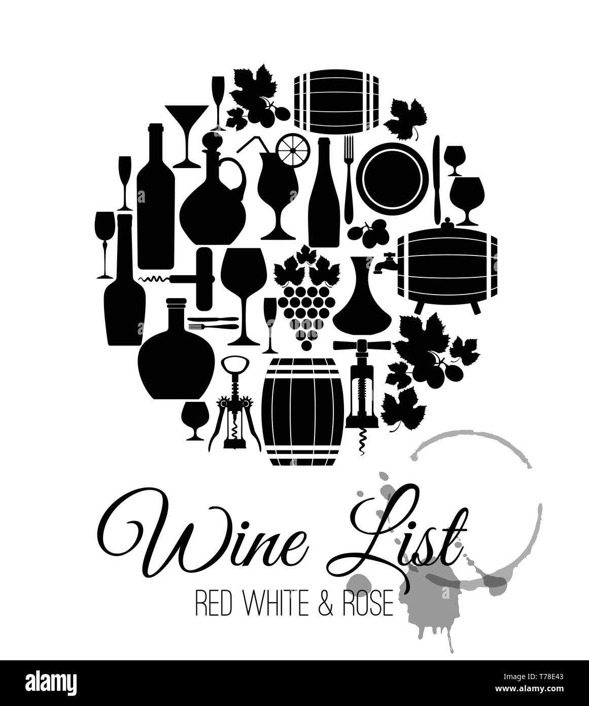 Beach bar menu Black and White Stock Photos & Images - Alamy