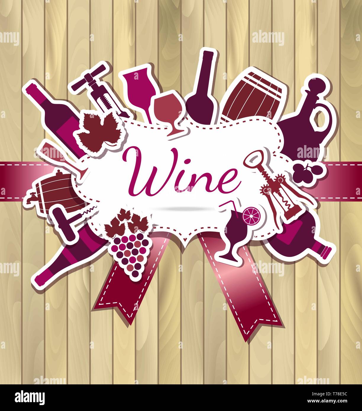 Wine menu background Stock Vector Image & Art - Alamy