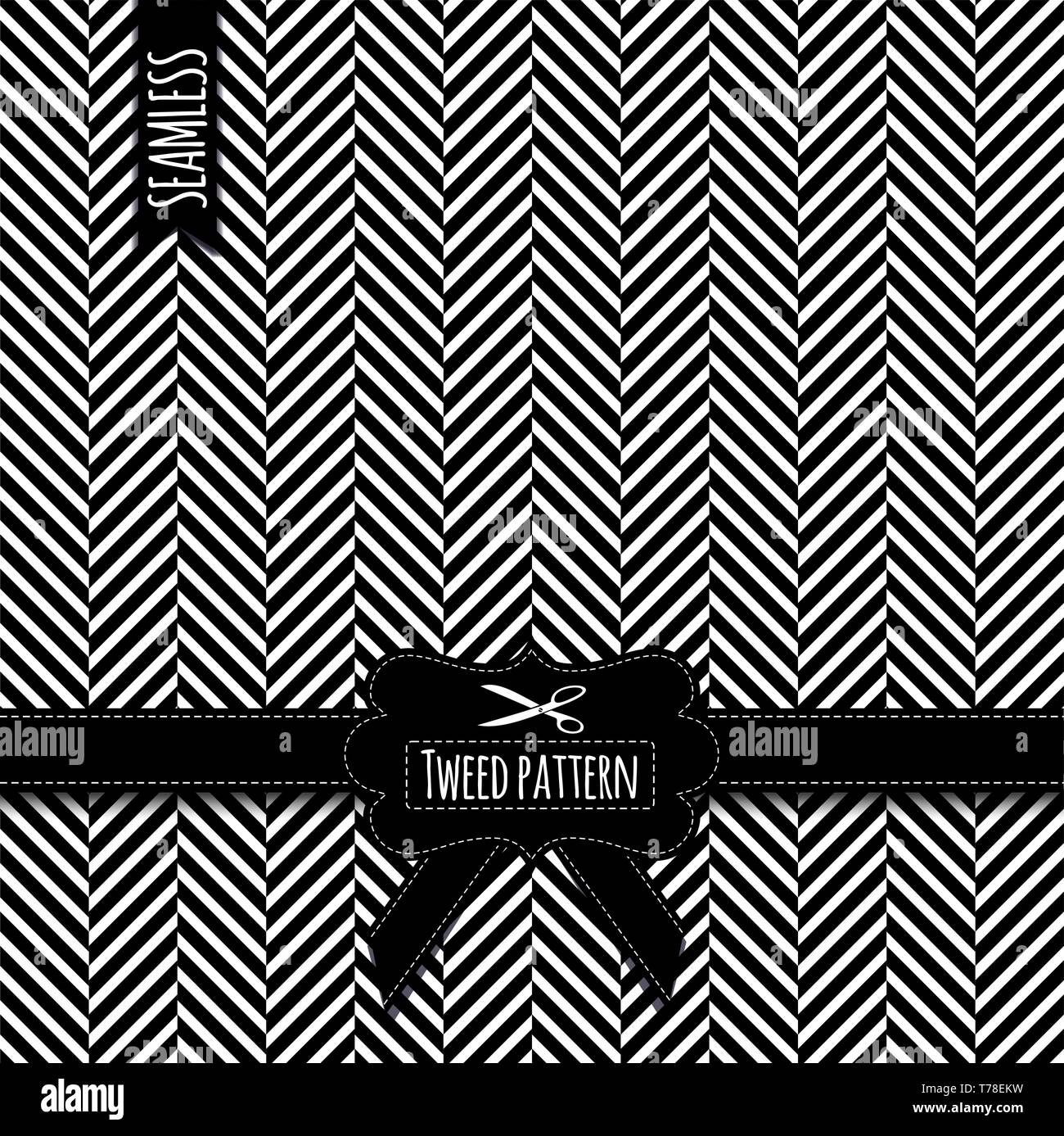 Seamless fashion pattern. Vector stock tweed pattern Stock Vector Image ...