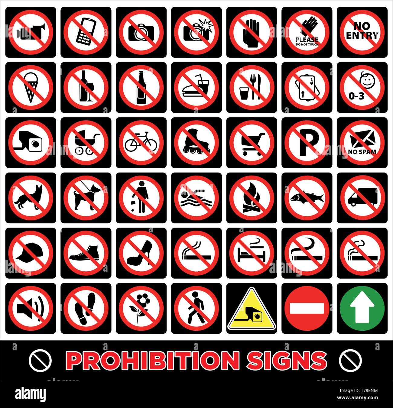 No set symbol.Prohibition set symbol. Vector icon set Stock Vector ...
