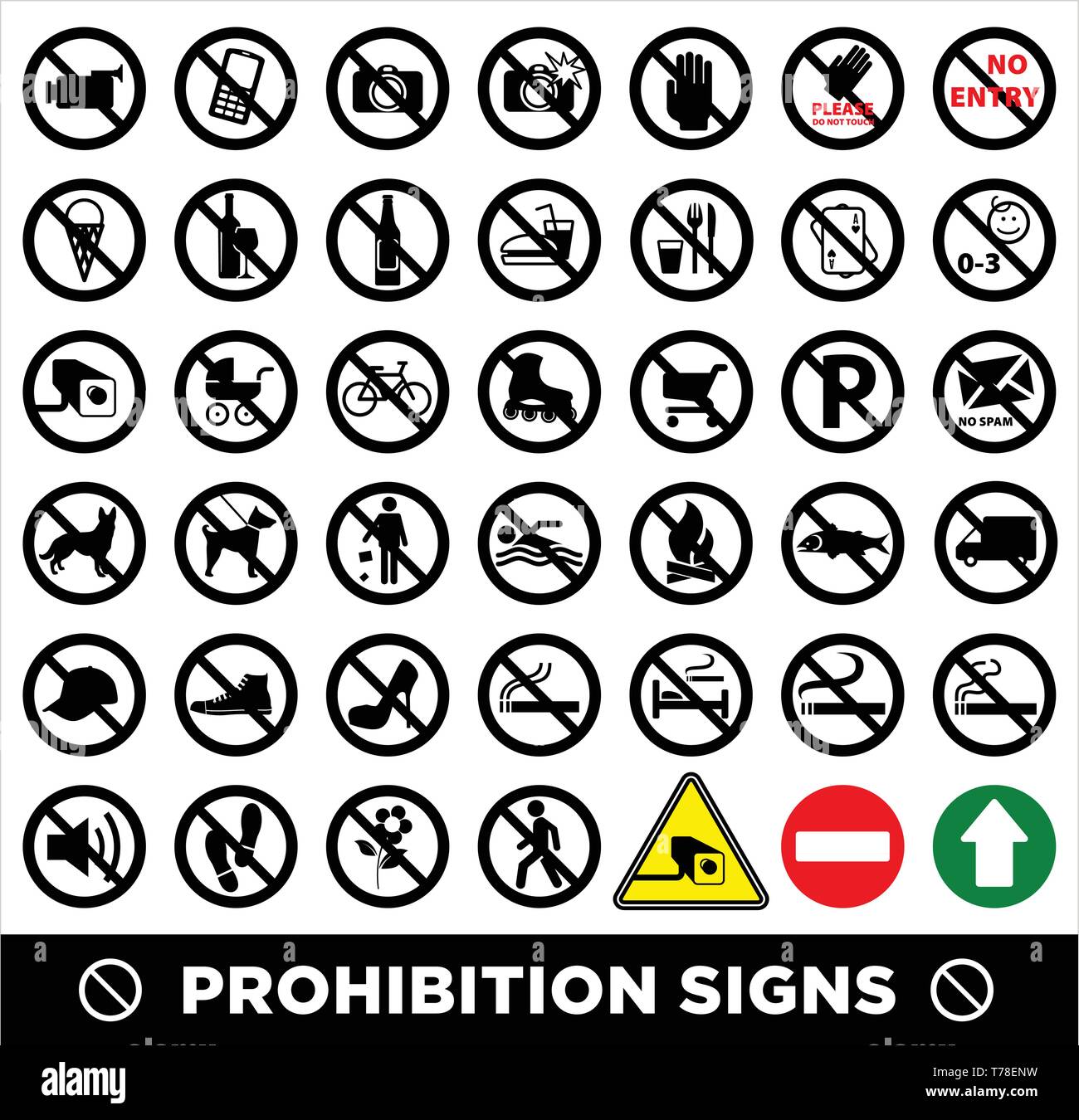 No set symbol.Prohibition set symbol. Vector icon set Stock Vector ...