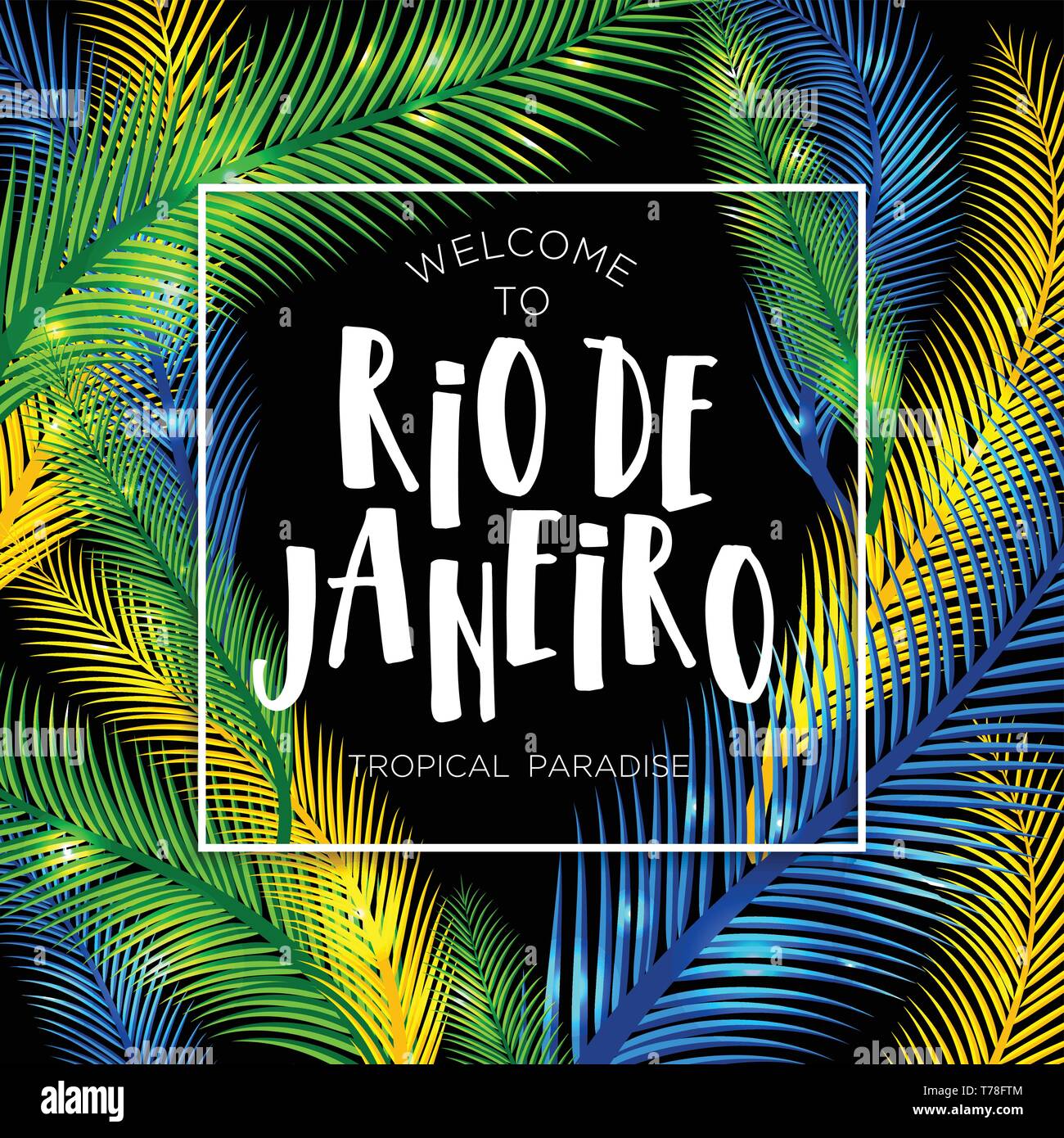 Illustration of Rio de Janeiro from Brazil vacation of colors of the ...