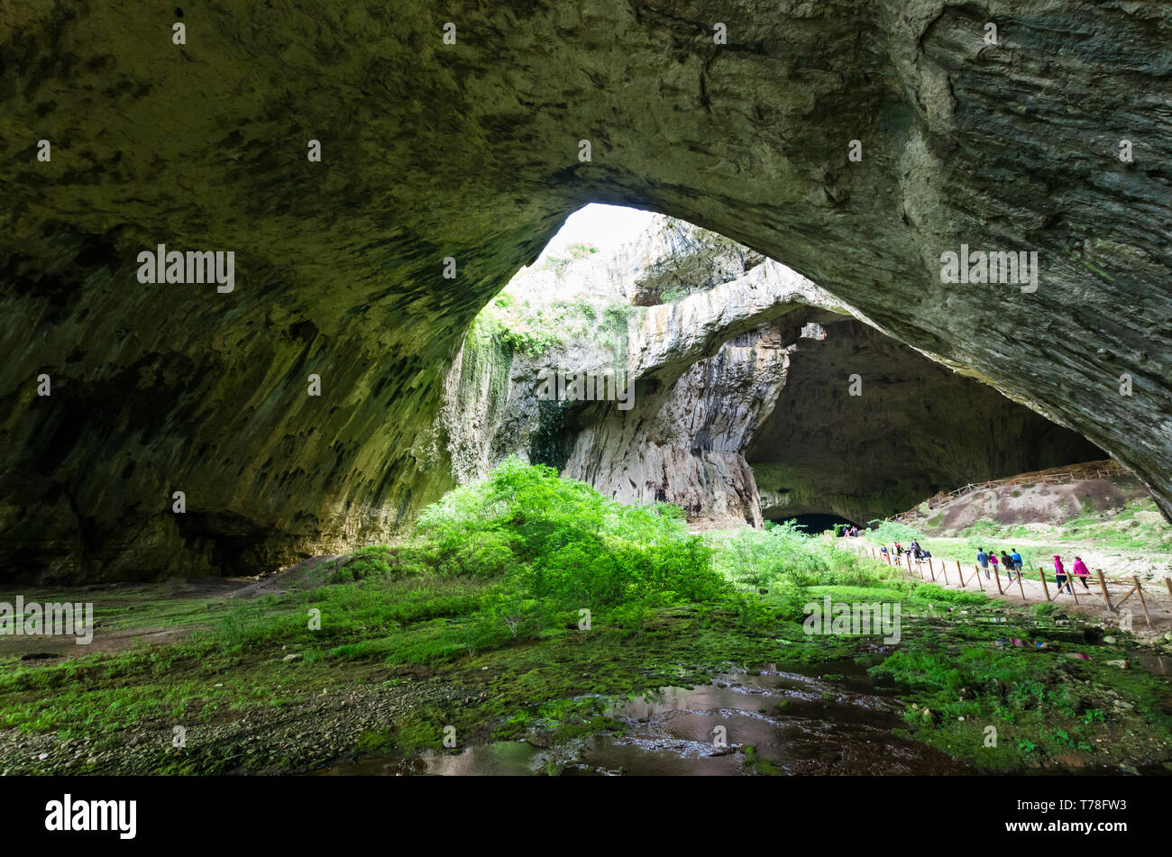 Devetashka cave, near Lovech, Bulgaria. Devetashka is one of the ...