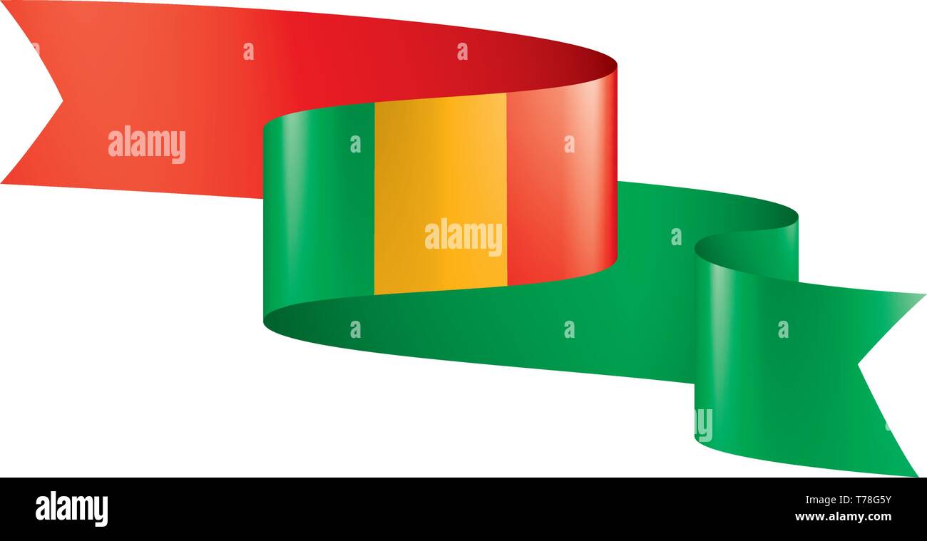 Mali flag, vector illustration on a white background Stock Vector Image ...